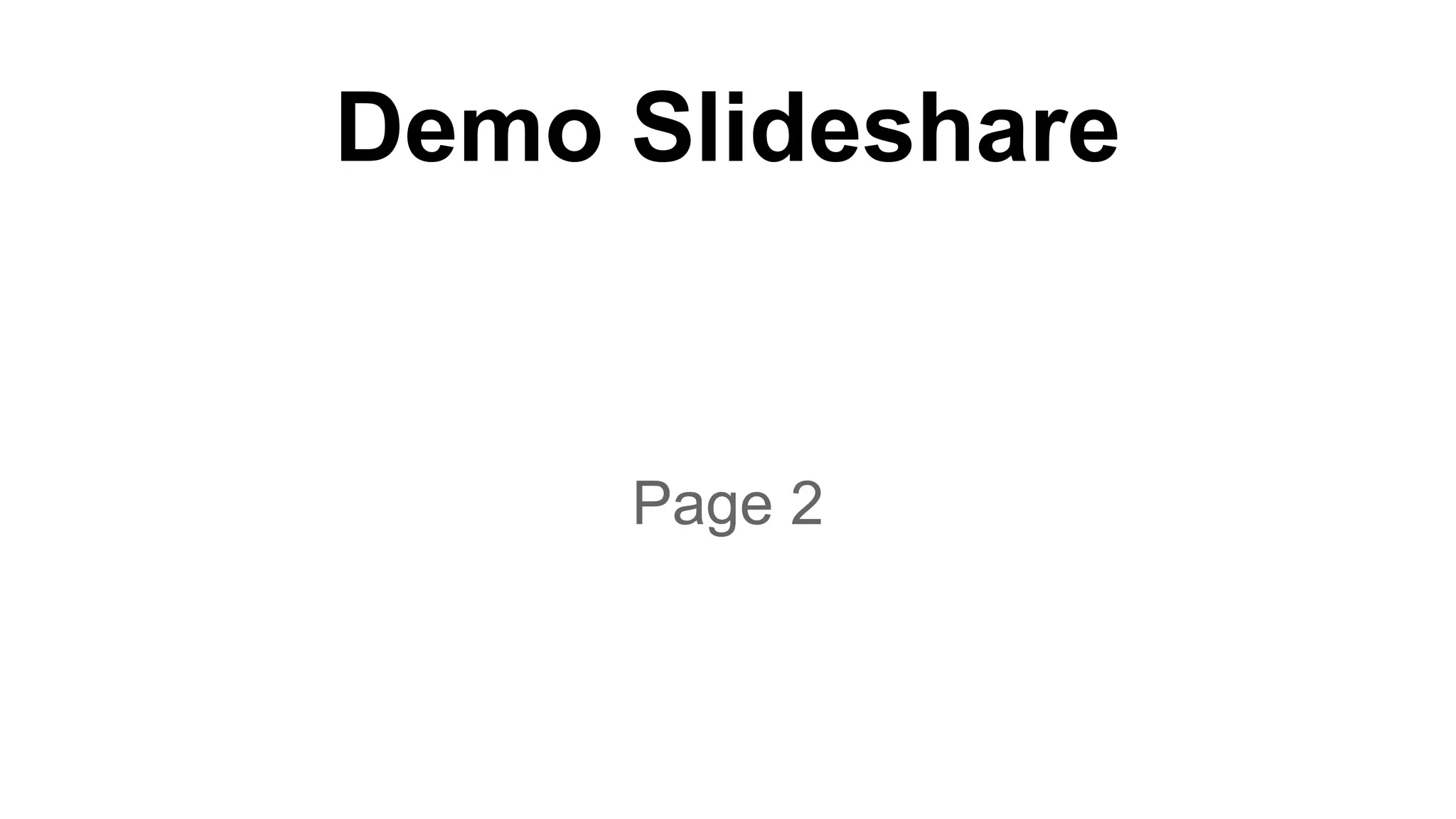 Demo slideshare | PPT