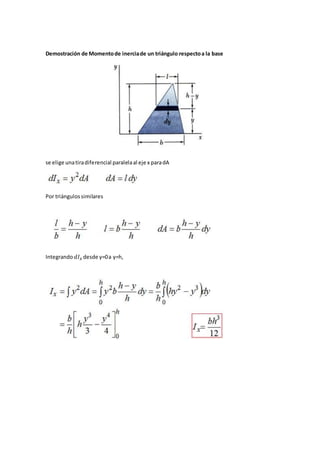 Triangulo Momento De Inercia