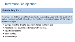 Demostration of injection | PPTX | First Aid | Injuries