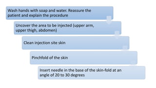 Demostration of injection | PPTX | First Aid | Injuries