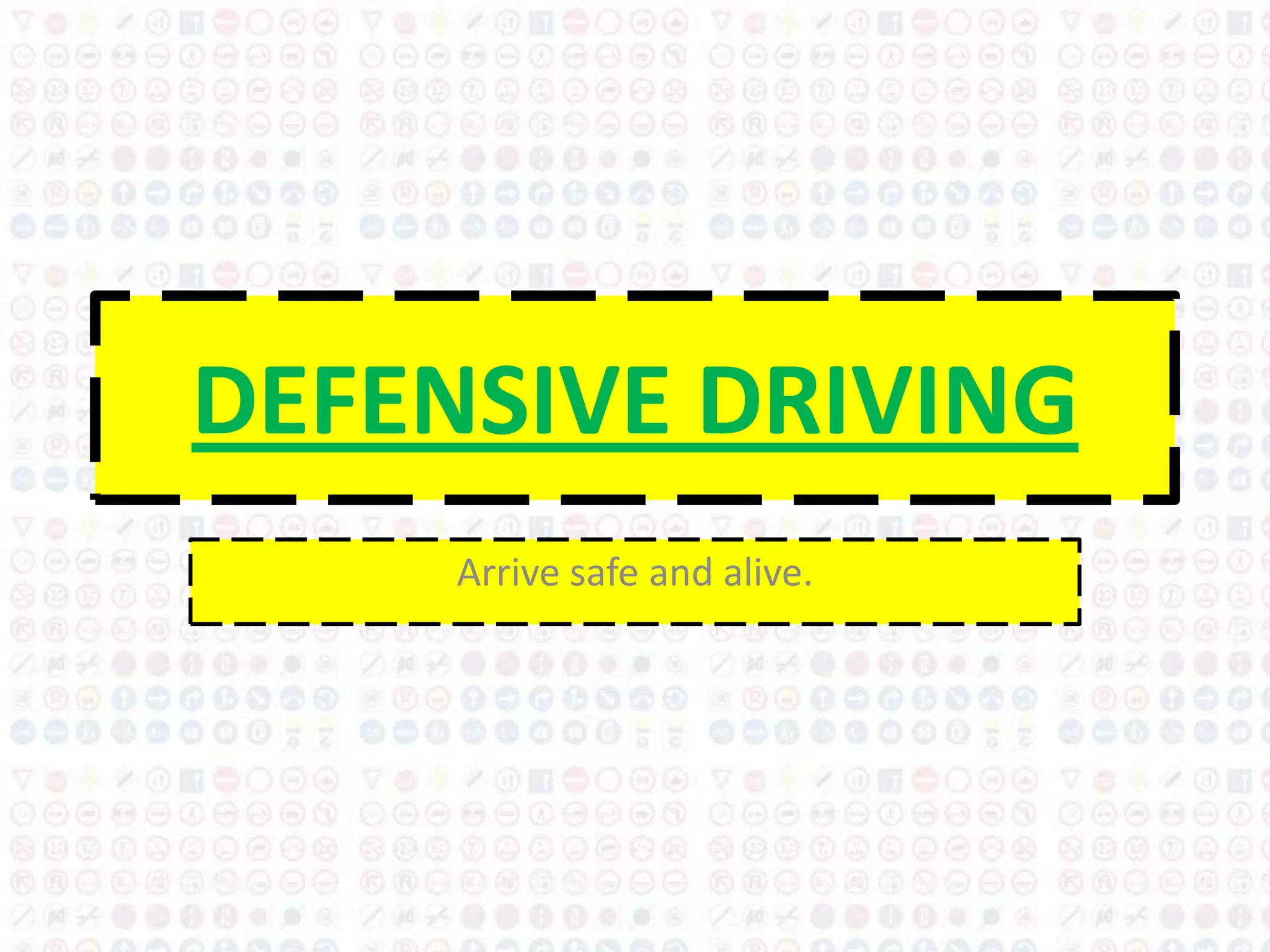 Defensive Driving | PPTX
