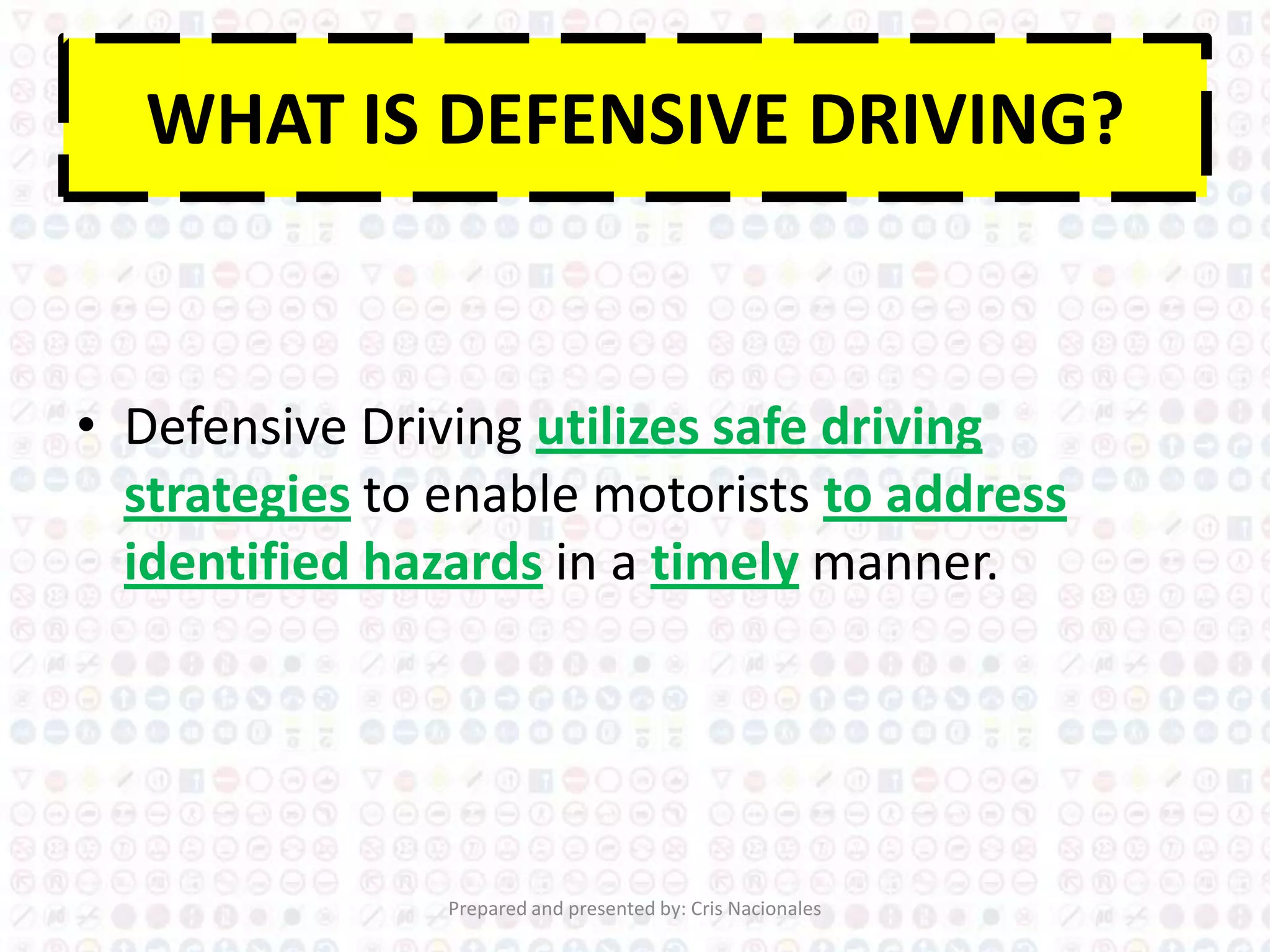 Defensive Driving | PPTX