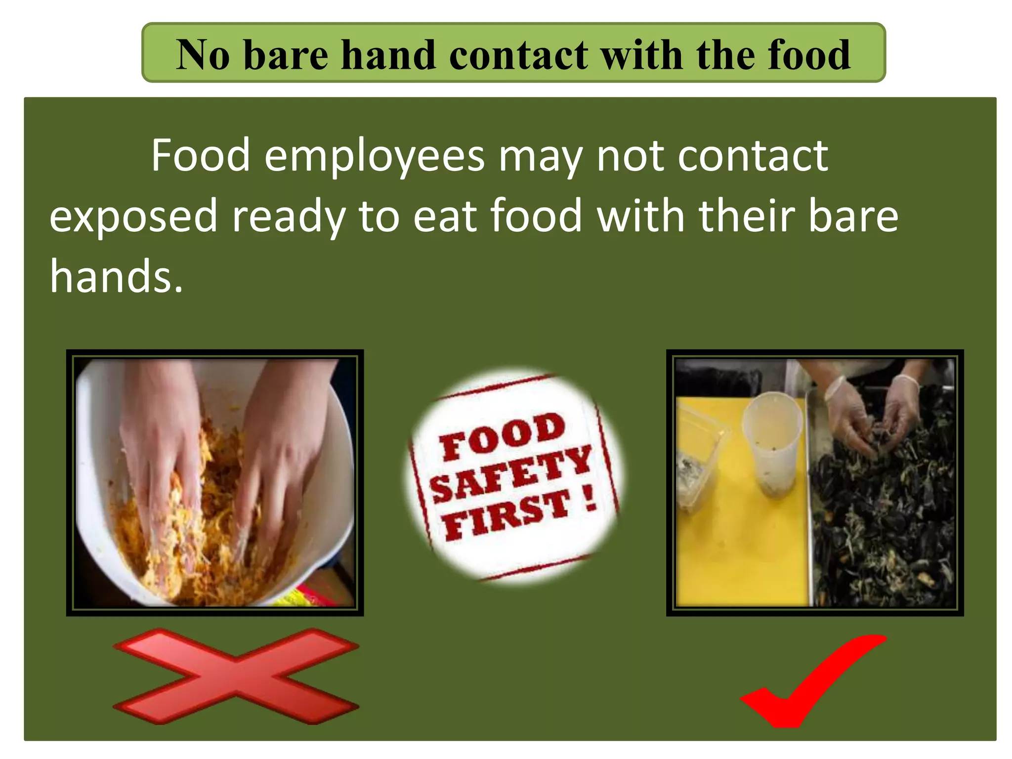 proper food handling, food safety, and sanitation practices | PPTX