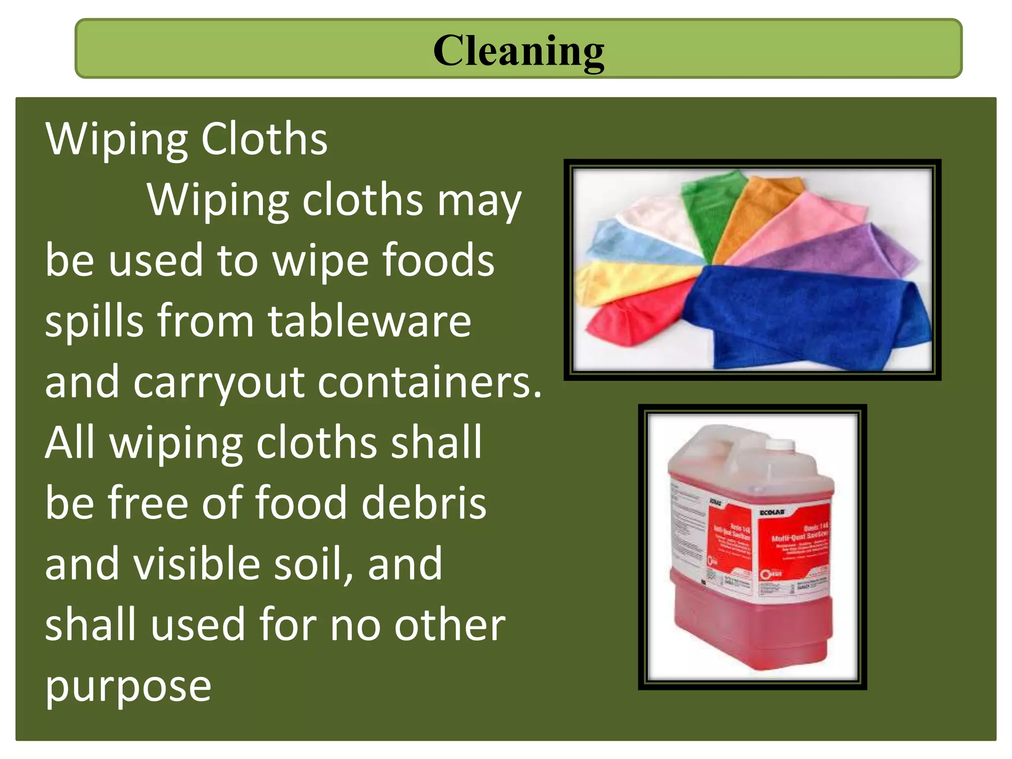 proper food handling, food safety, and sanitation practices | PPTX