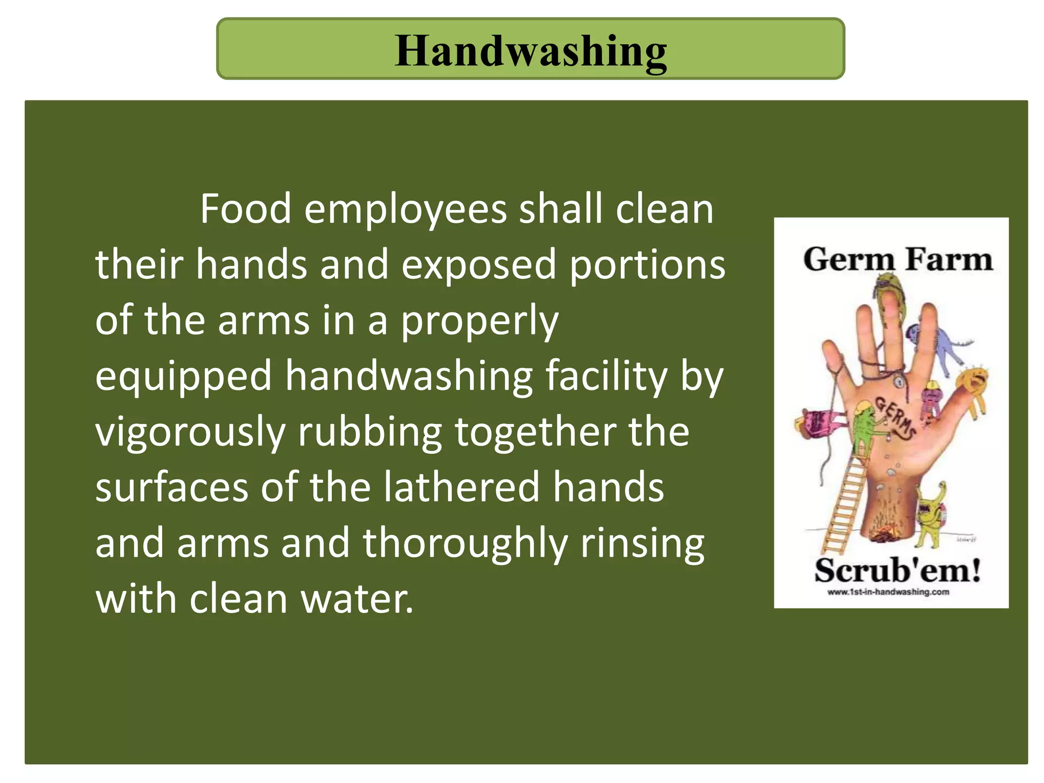 proper food handling, food safety, and sanitation practices | PPTX