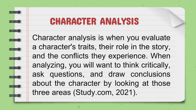 Character Analysis Pptx