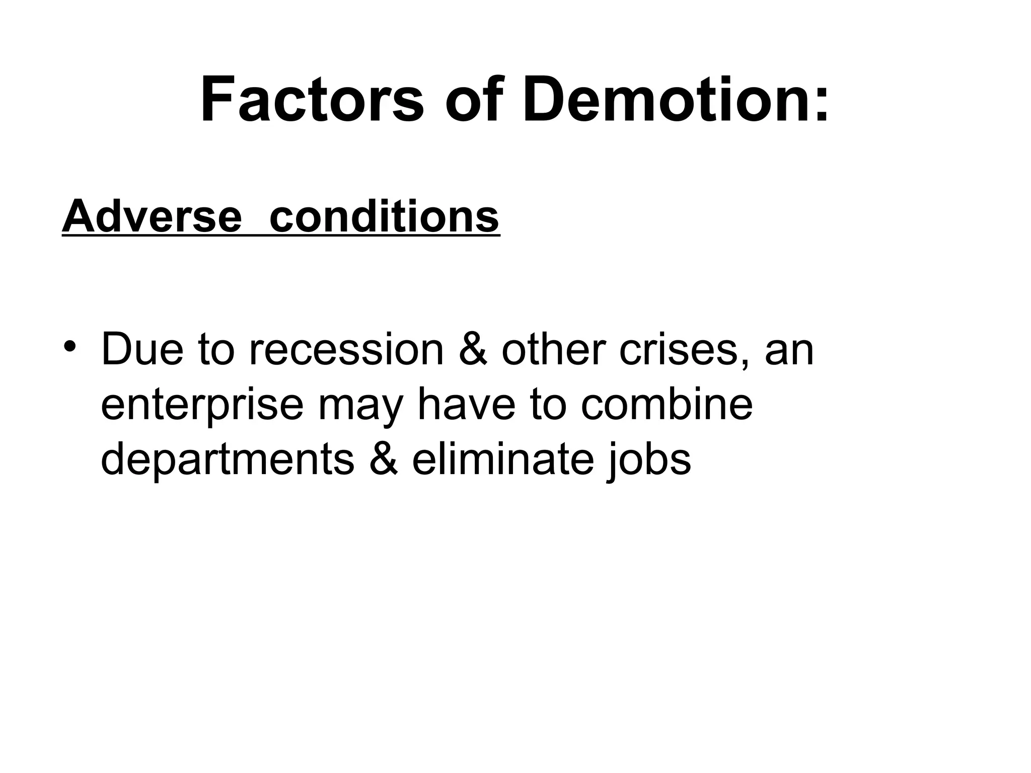 Demotion | PPT