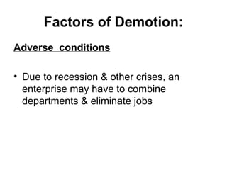 Demotion | PPT