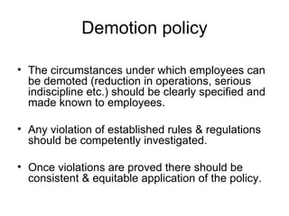 Demotion | PPT