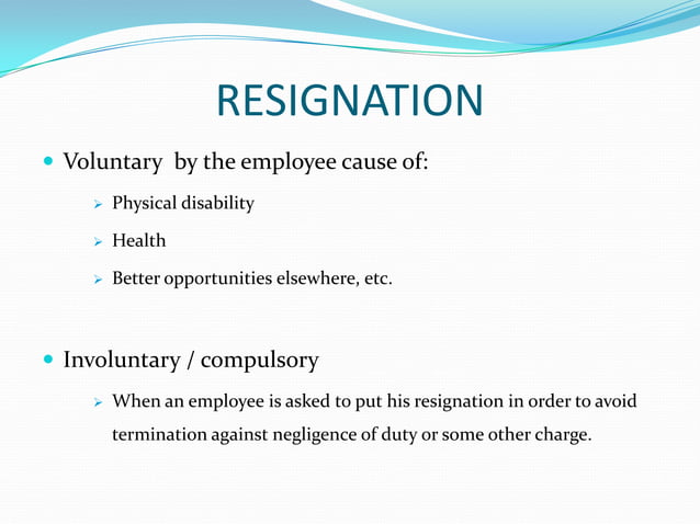 Demotion And Separation | PPT