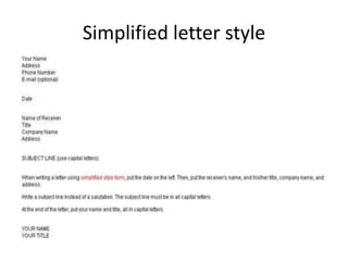 Letter Writing | PPTX