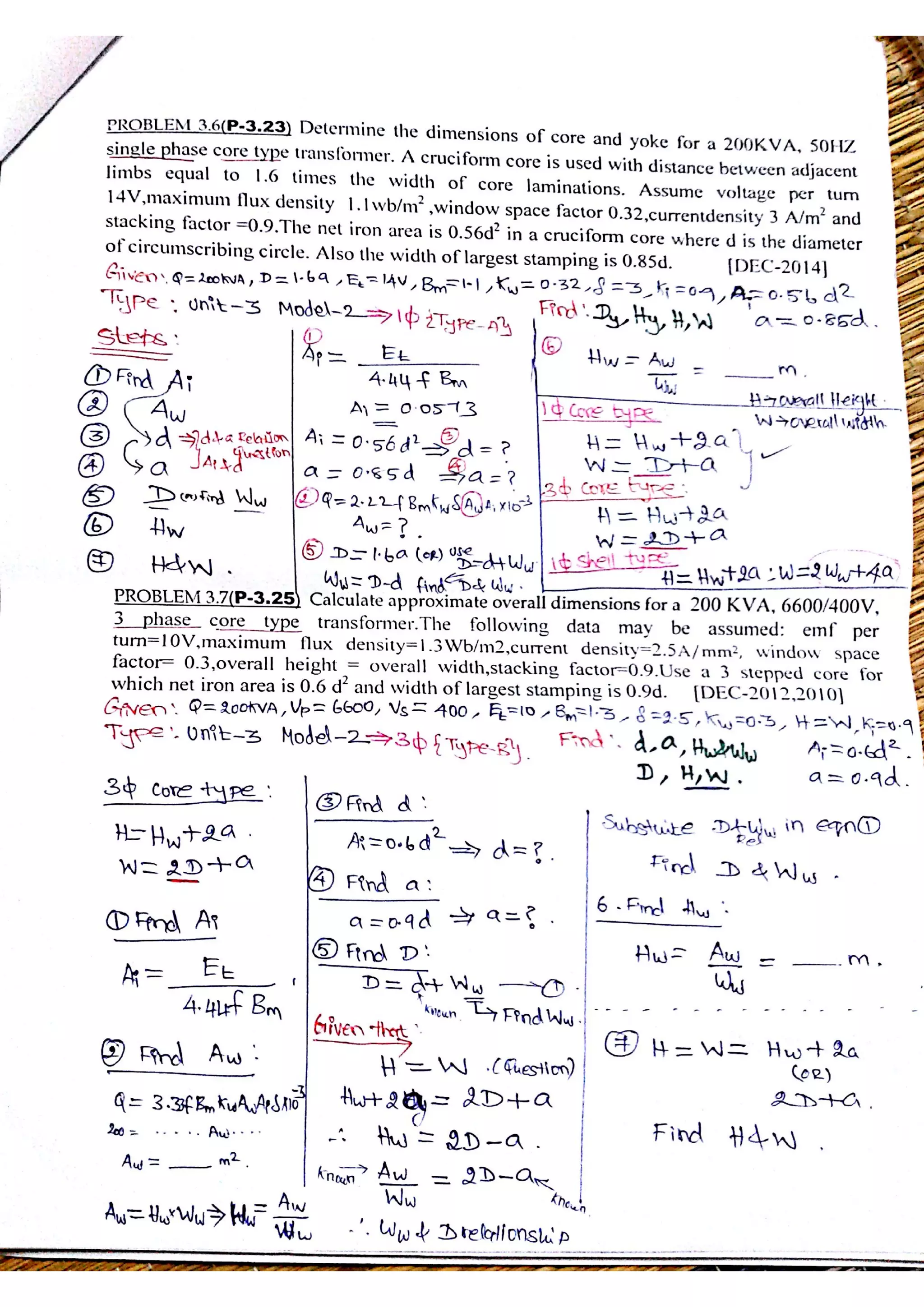 Design of Electrical Machines Problems & Solutions | PDF