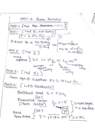 Design of Electrical Machines Problems & Solutions | PDF