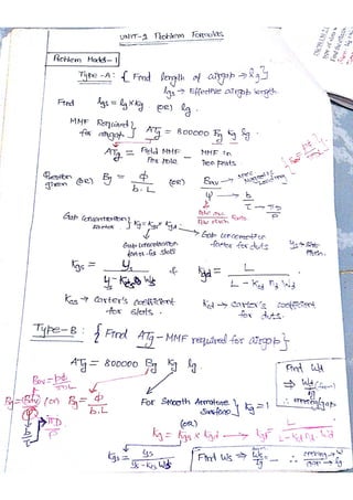 Design of Electrical Machines Problems & Solutions | PDF