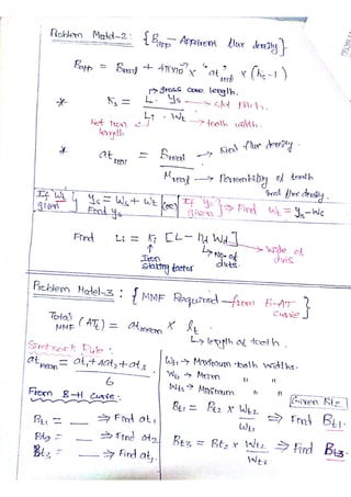 Design of Electrical Machines Problems & Solutions | PDF