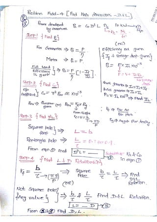 Design of Electrical Machines Problems & Solutions | PDF