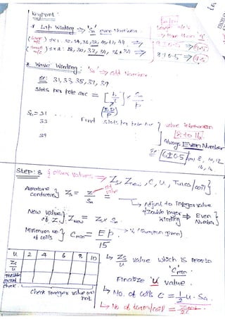 Design of Electrical Machines Problems & Solutions | PDF