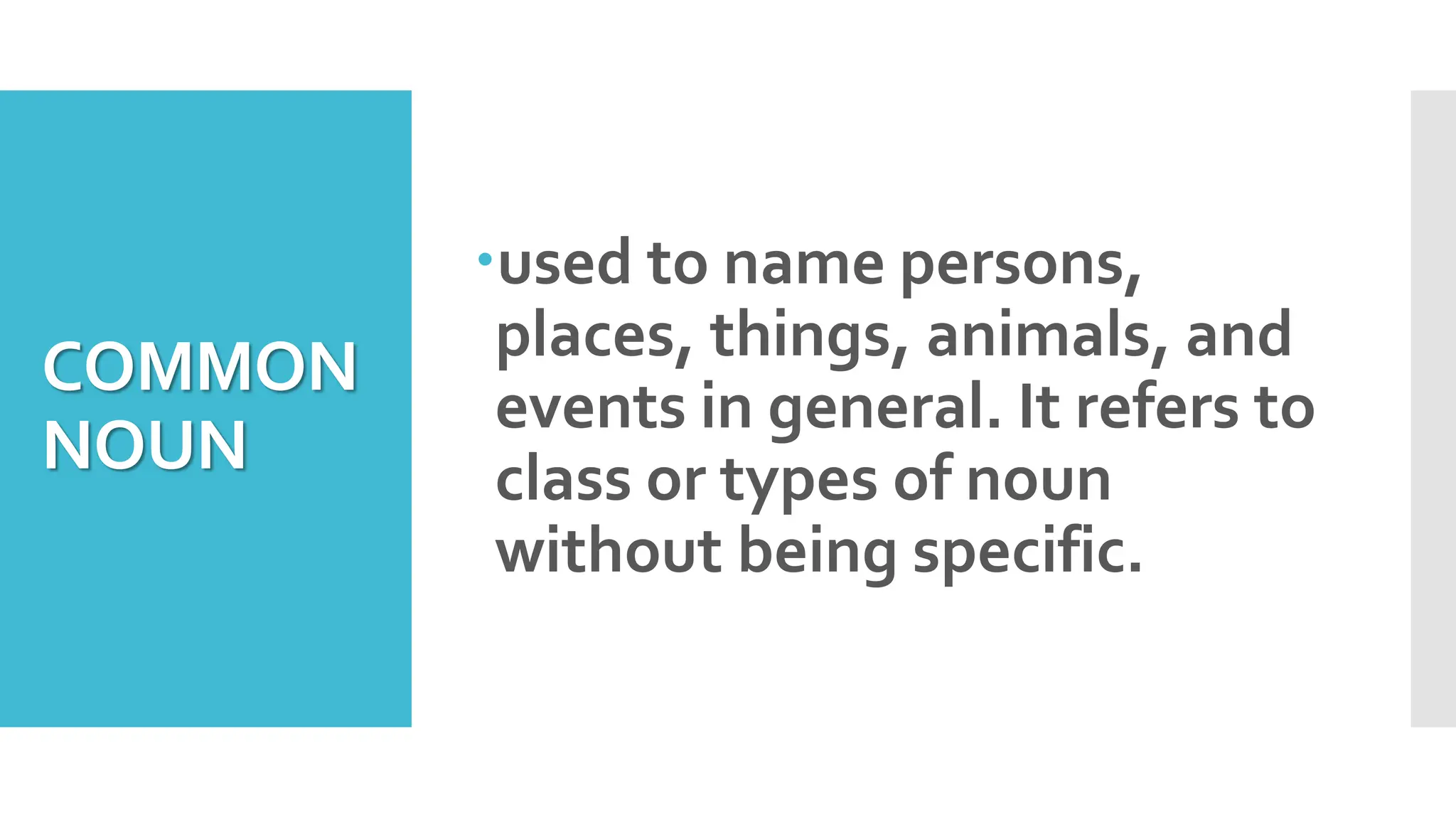 common noun and proper nouns english 6 important | PPTX