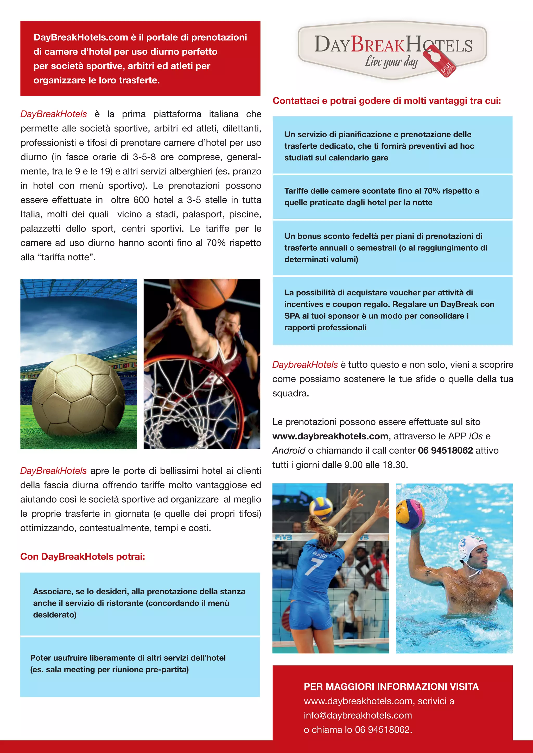 DayBreakHotels per la pallanuoto | PDF