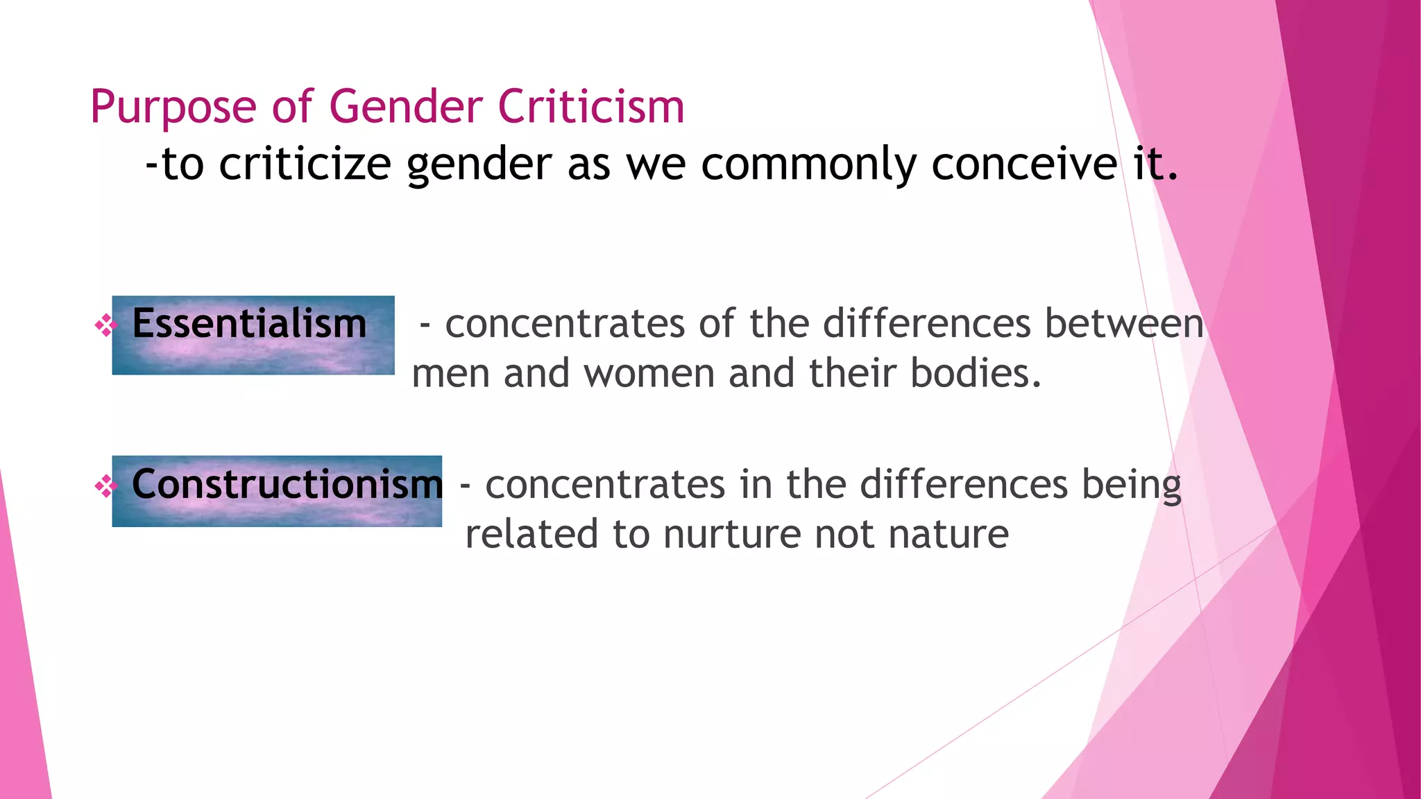 Gender Critcism | PPTX