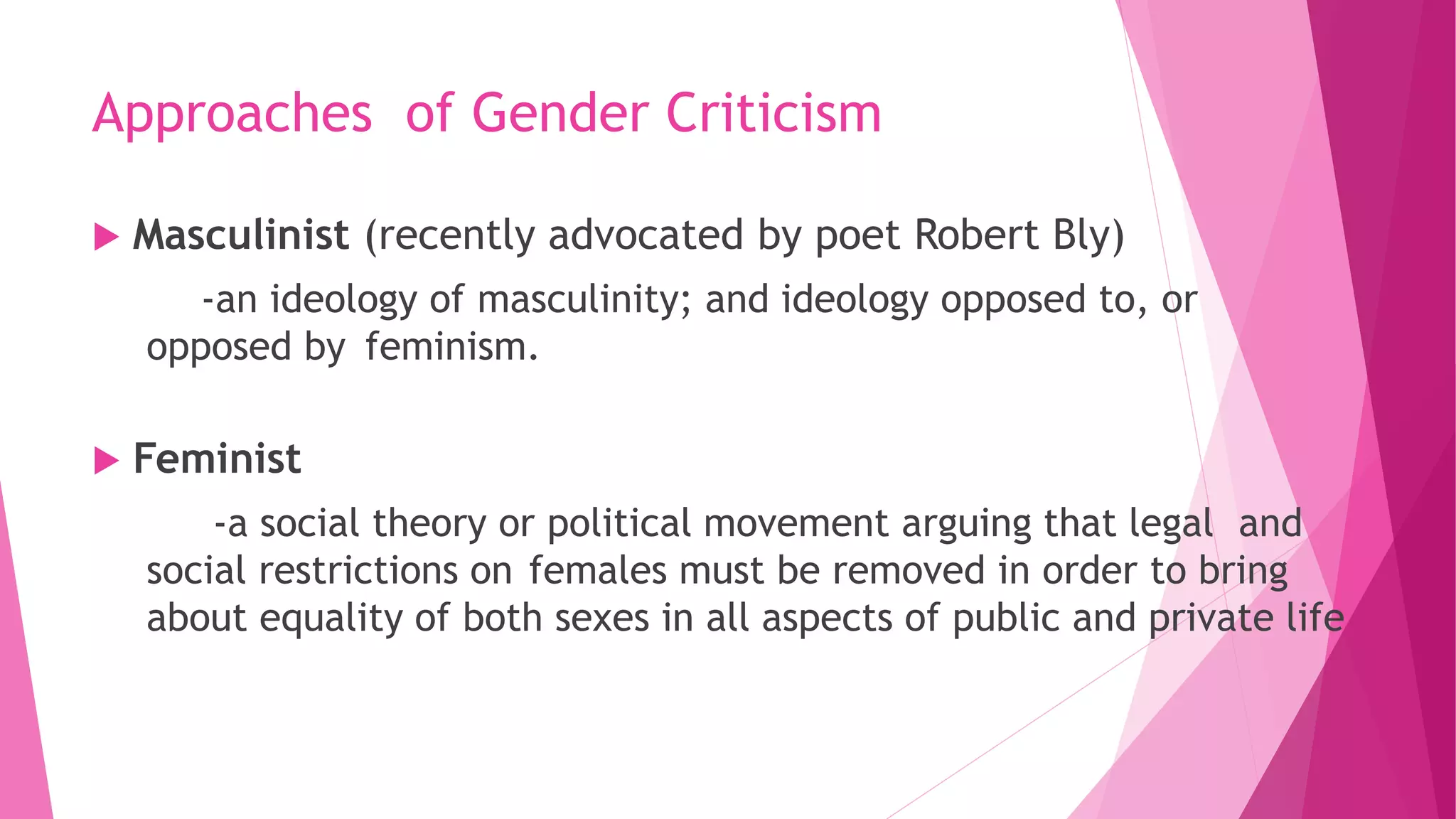 Gender Critcism | PPTX