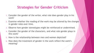 Gender Critcism | PPTX