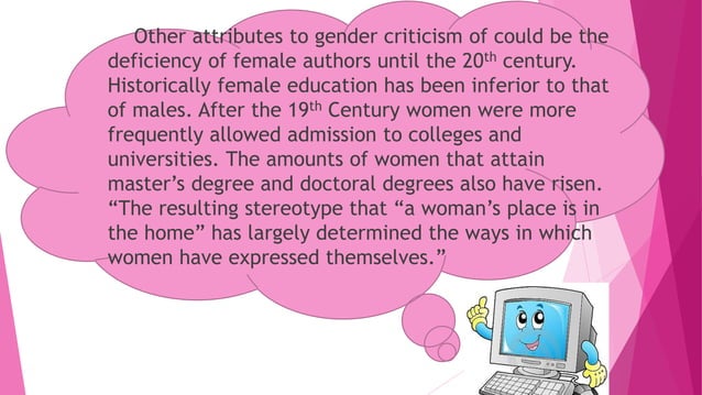 Gender Critcism | PPTX | Books and Literature