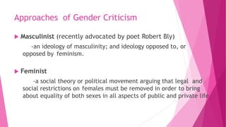 Gender Critcism | PPTX