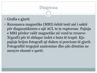 Demtimet e gjurit | PPTX