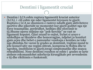 Demtimet e gjurit | PPTX