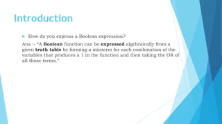 Digital Electronics Standard boolean representation | PDF