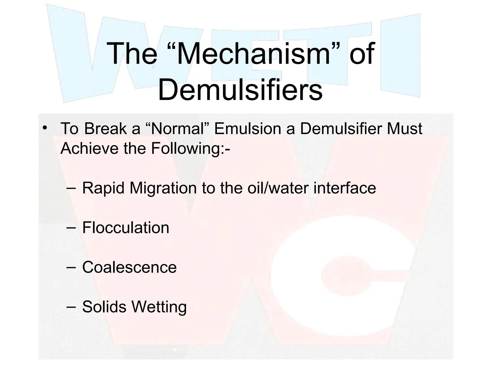 Demulsification and Wax DEPOSITION AND TREATMENT.ppt