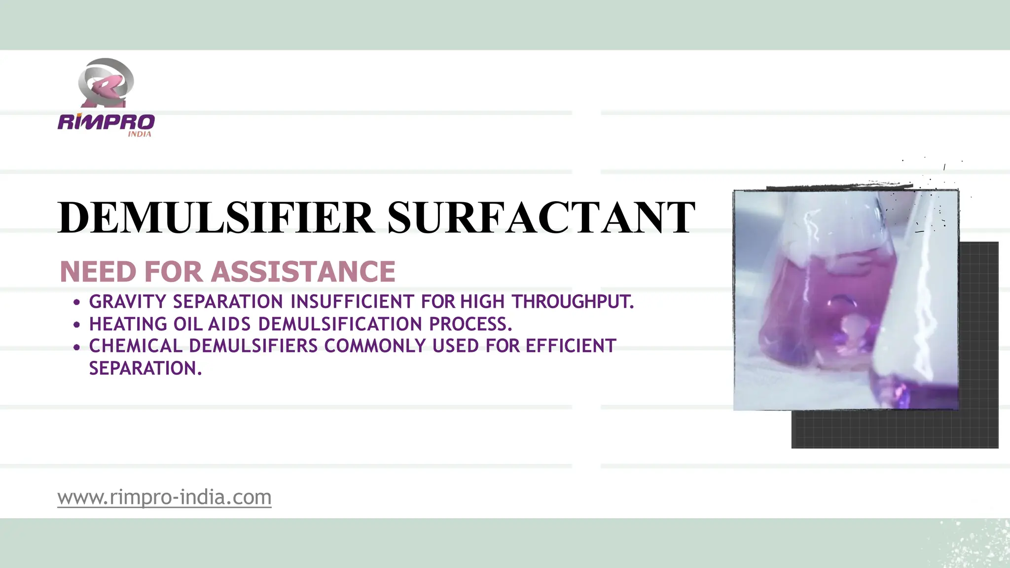 Demulsifier and Surfactant - Rimpro India | PPTX