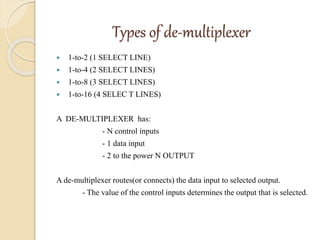 Demultiplexer | PPTX
