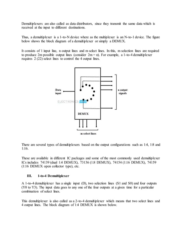 Demultiplexer with vhdl code | DOCX