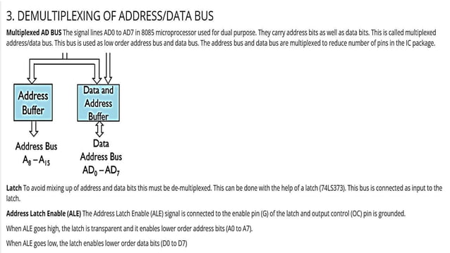 De-Multiplexing of Address and Data Bus in 8086.pptx De-Multiplexing of Address and Data Bus in 8086.pptx