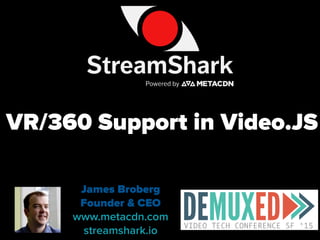 VR/360 Support in Video.JS