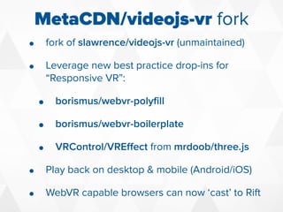 VR/360 Support in Video.JS