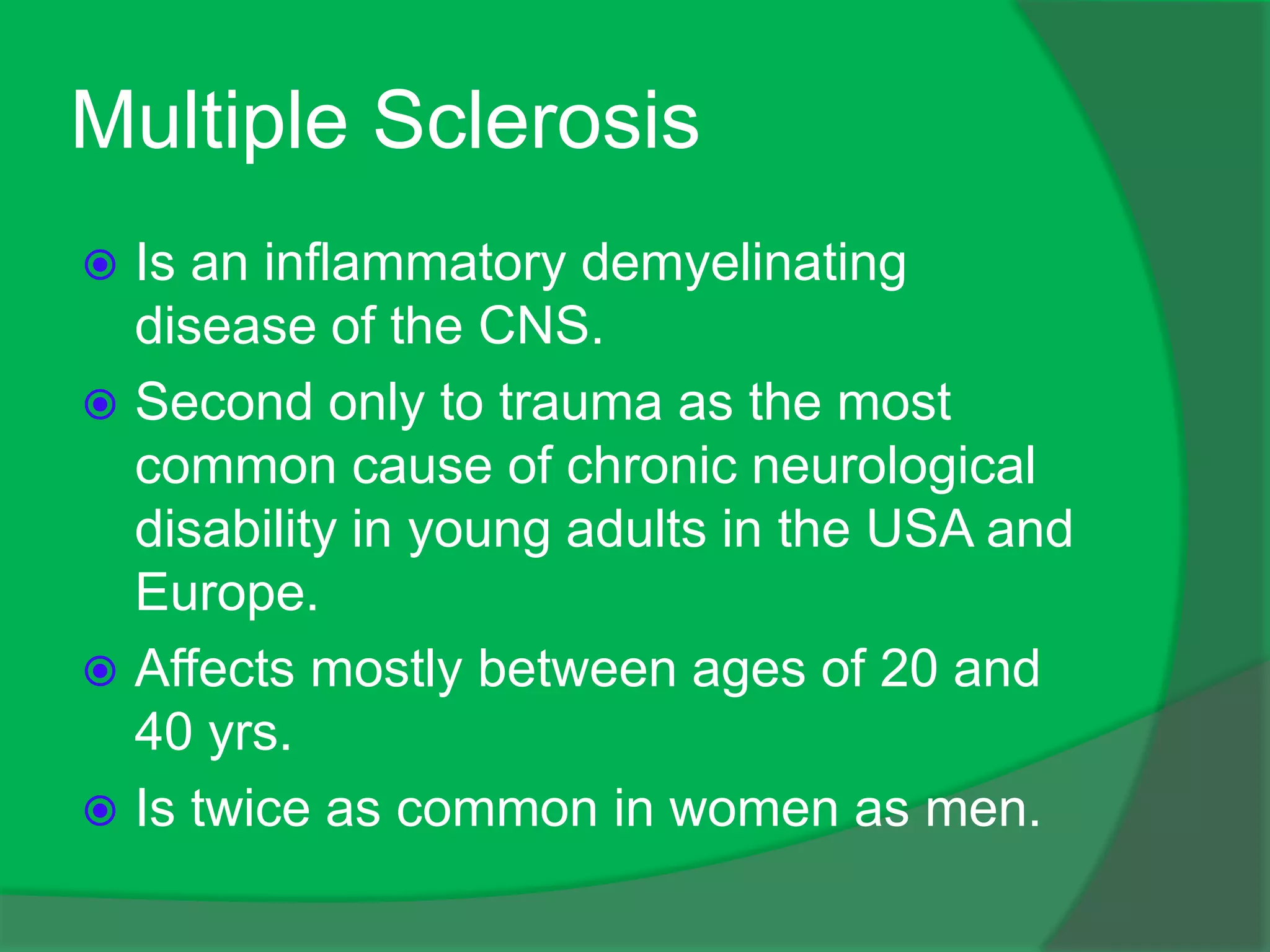 Demyelinating diseases | PPTX