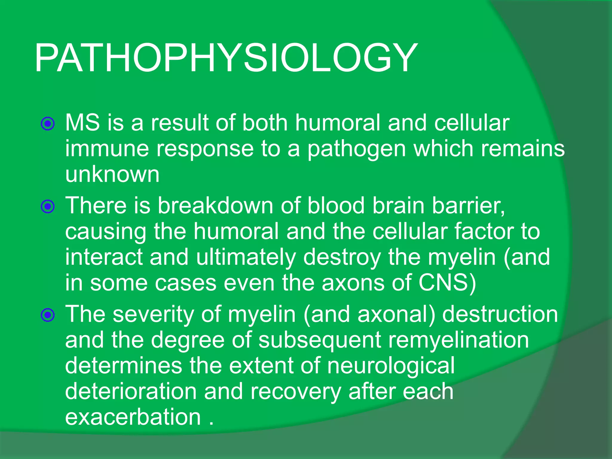 Demyelinating diseases | PPTX