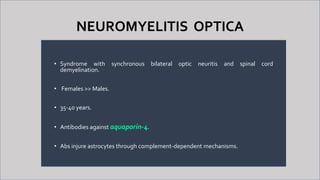 Demyelinating diseases of CNS | PPTX