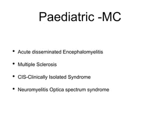Demyelinating disorders approach | PPTX