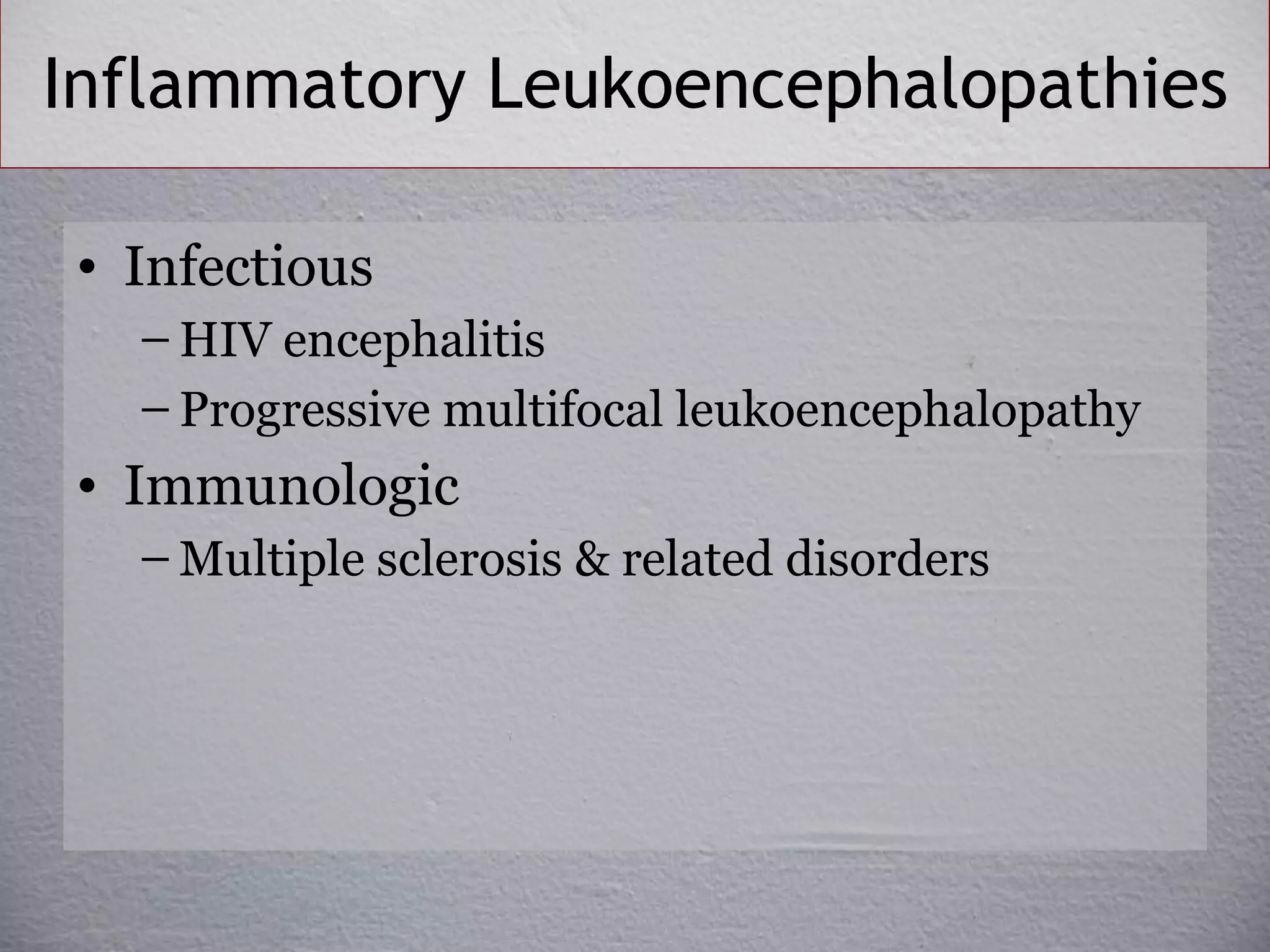 Pathology of Demyelinating Disease | PPT
