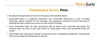 Convertible Notes - India: Issuance, Conversion, Taxation etc | PPT