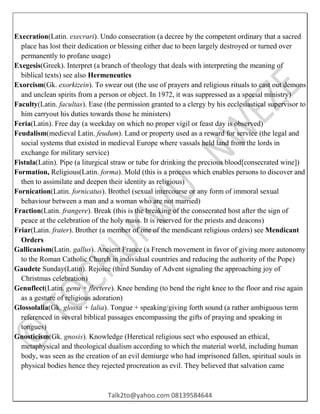Demystification of Theological Terms Via Etymolgy | PDF