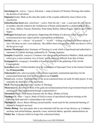 Demystification of Theological Terms Via Etymolgy | PDF