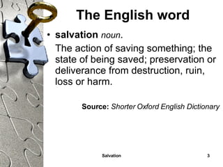 Demystifying Bible Terms Salvation | PPT