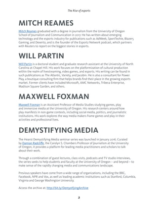 Demystifying Media: The rise of esports | PDF