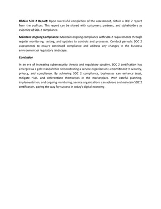 Demystifying SOC 2 Certification: What You Need to Know | PDF