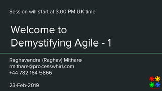 Demystifying agile 1 - slide share | PPT